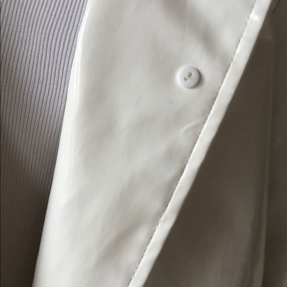 Jane Post | Jackets & Coats | Jane Post White Polka Dot Raincoat 25 ...